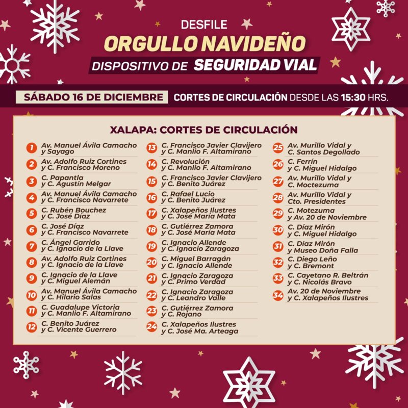 Realizarán Desfile Navideño En Xalapa Este Fin De Semana Checa Los