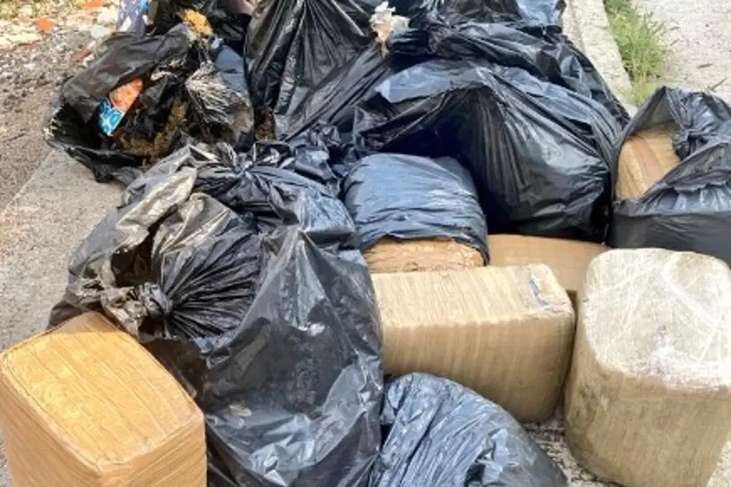 Vecinos Encuentran En Colonia Más De 90 Kilos De Marihuana Tirada En La
