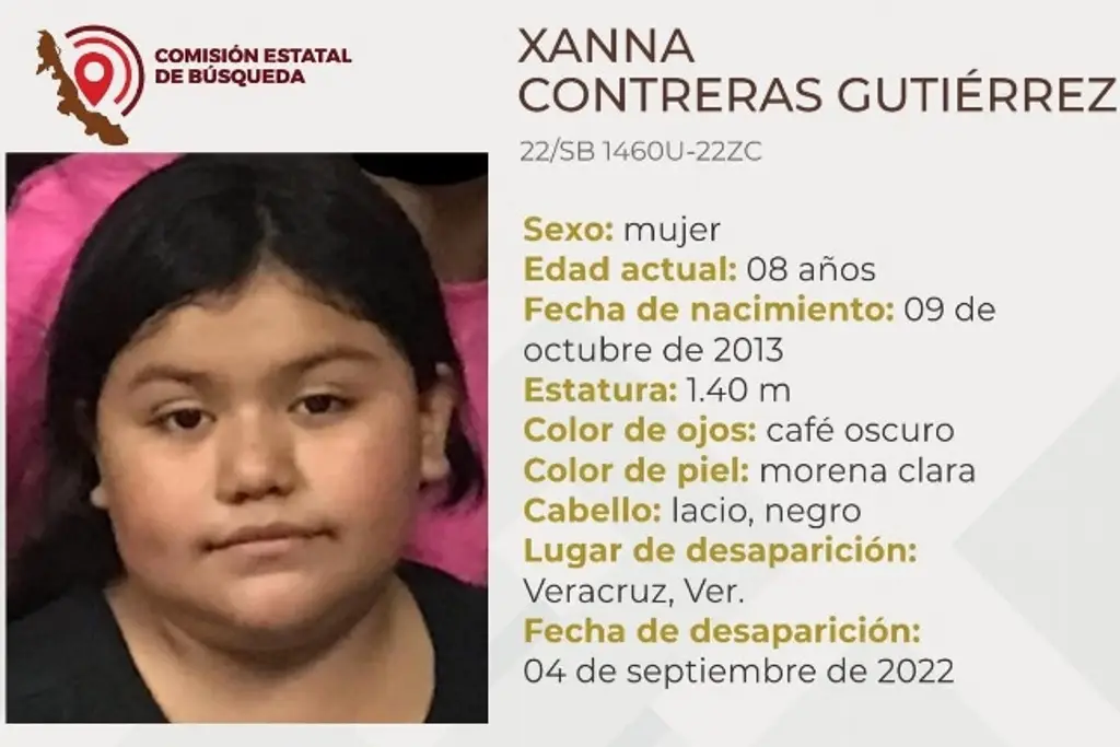 Desaparece niña de 8 años en colonia de Veracruz esta noche - xeu ... Desaparece niña de 8 años en colonia de Veracruz esta noche - xeu ...