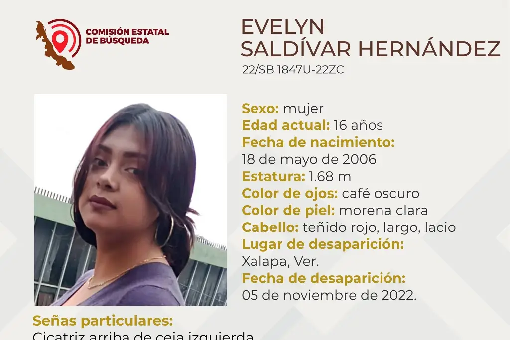 Piden ayuda para localizar a menor de edad desaparecida en Xalapa, Veracruz - xeu noticias veracruz