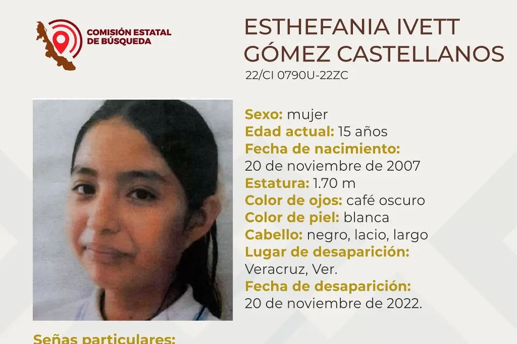 Piden ayuda para localizar a menor de edad desaparecida en el puerto de Veracruz - xeu noticias ...