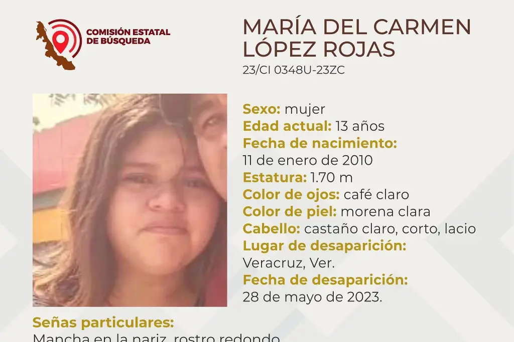 Piden ayuda para encontrar a menor de edad desaparecida en el puerto de Veracruz - xeu noticias ...