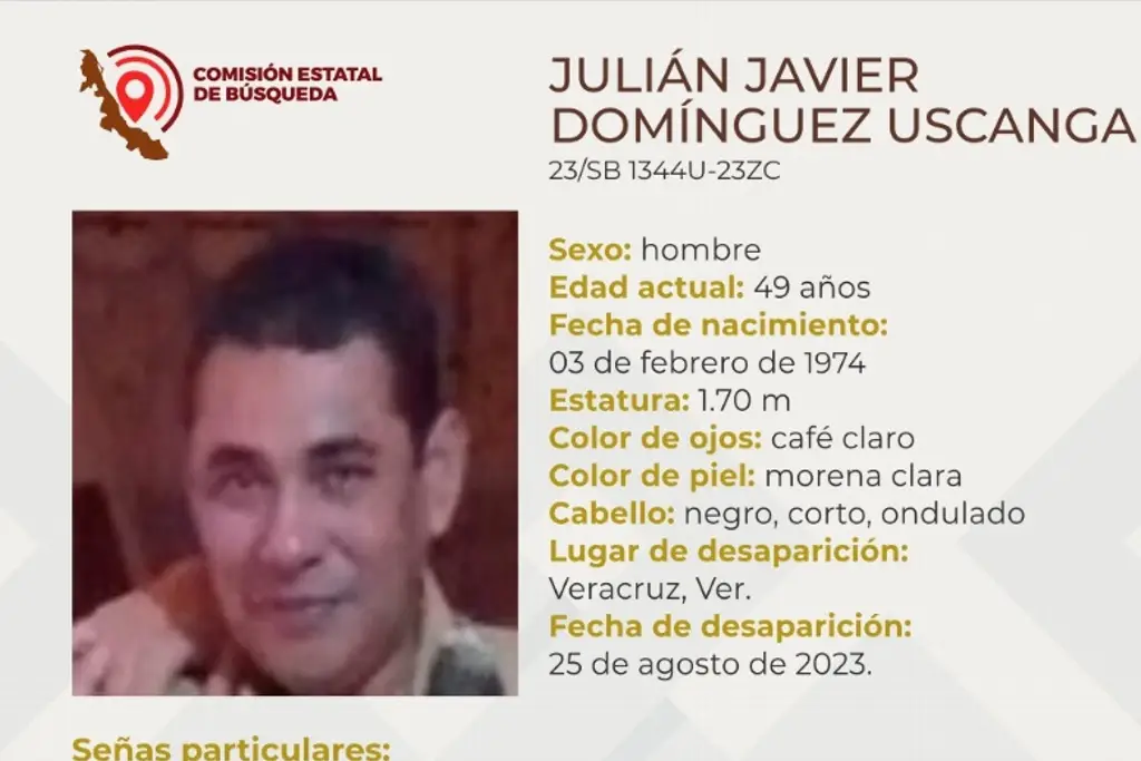 Buscan a Javier, reportado como desaparecido en la ciudad de Veracruz ...
