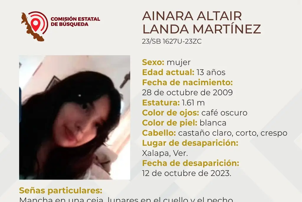 Piden ayuda para encontrar a menor de edad desaparecida en Xalapa, Veracruz - xeu noticias veracruz