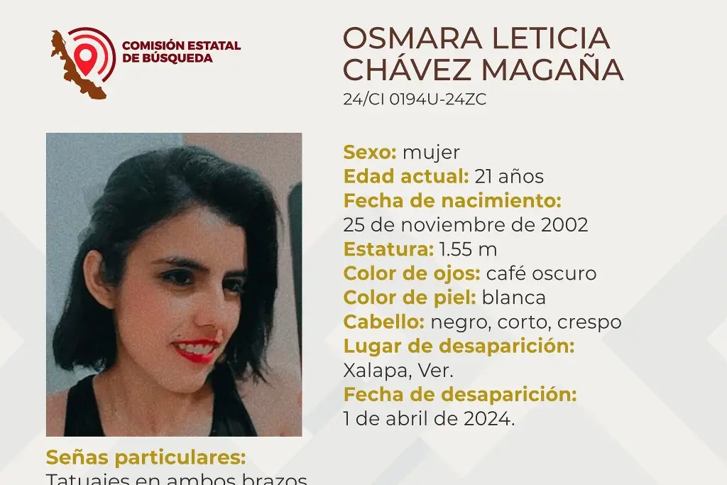 Ella es Osmara, tiene 21 años y desapareció en Xalapa, Veracruz - xeu ...